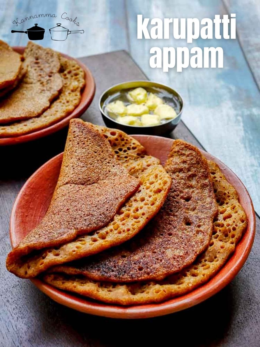 Karupatti Appam - Kannamma Cooks